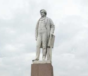 Herbert Ingram Statue - The Carpenters Arms Hotel Boston UK